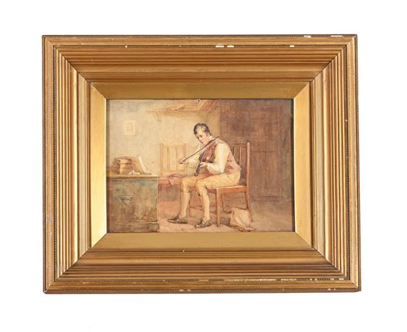 Duncan Mackellar | ROBBIE BURNS PLAYING THE VIOLIN | MutualArt
