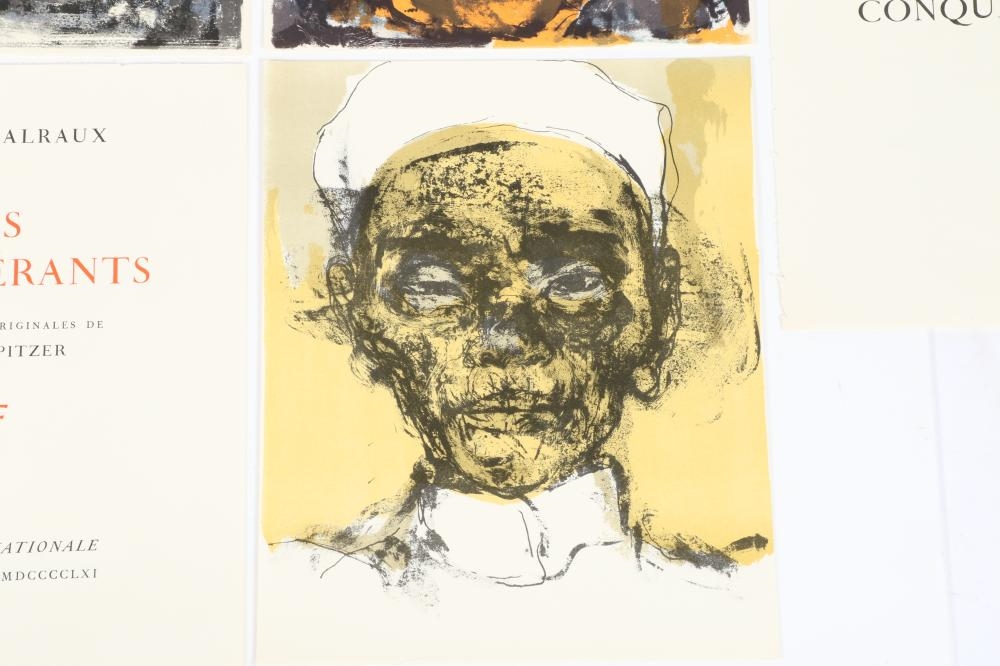 Walter Spitzer | three original portrait lithographs for André Malraux ...