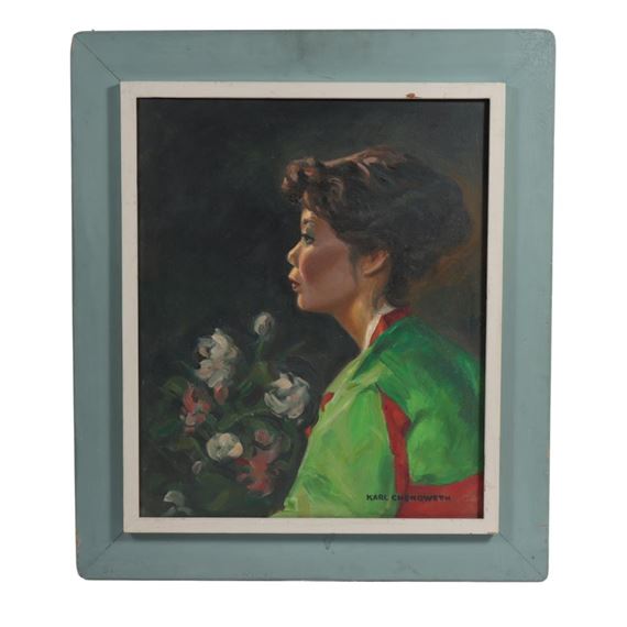 Karl Marx Chenoweth | female portrait in profile | MutualArt