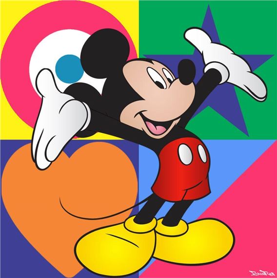 Brain Roy | Mickey, Lithograph 2024, Homage to Peter Blake, printed on ...