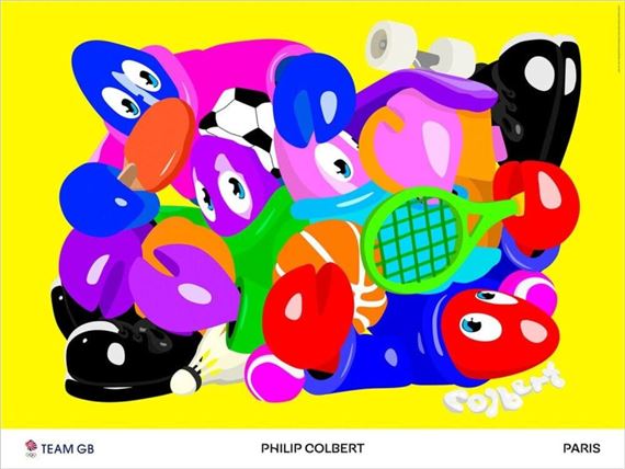 Philip Colbert | Win – Team GB, Poster on premium paper 150 g, Size 60 ...