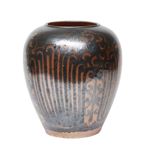 Pierre Paulus de Châtelet | Stoneware ovoid vase decorated with friezes ...