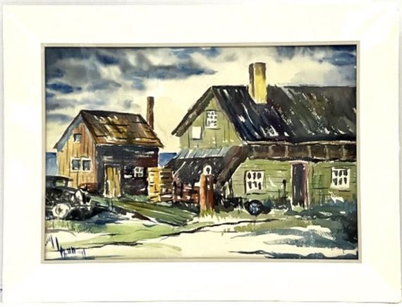 Charles Frederick Wiley | Charles Wiley Signed Watercolor Painting ...