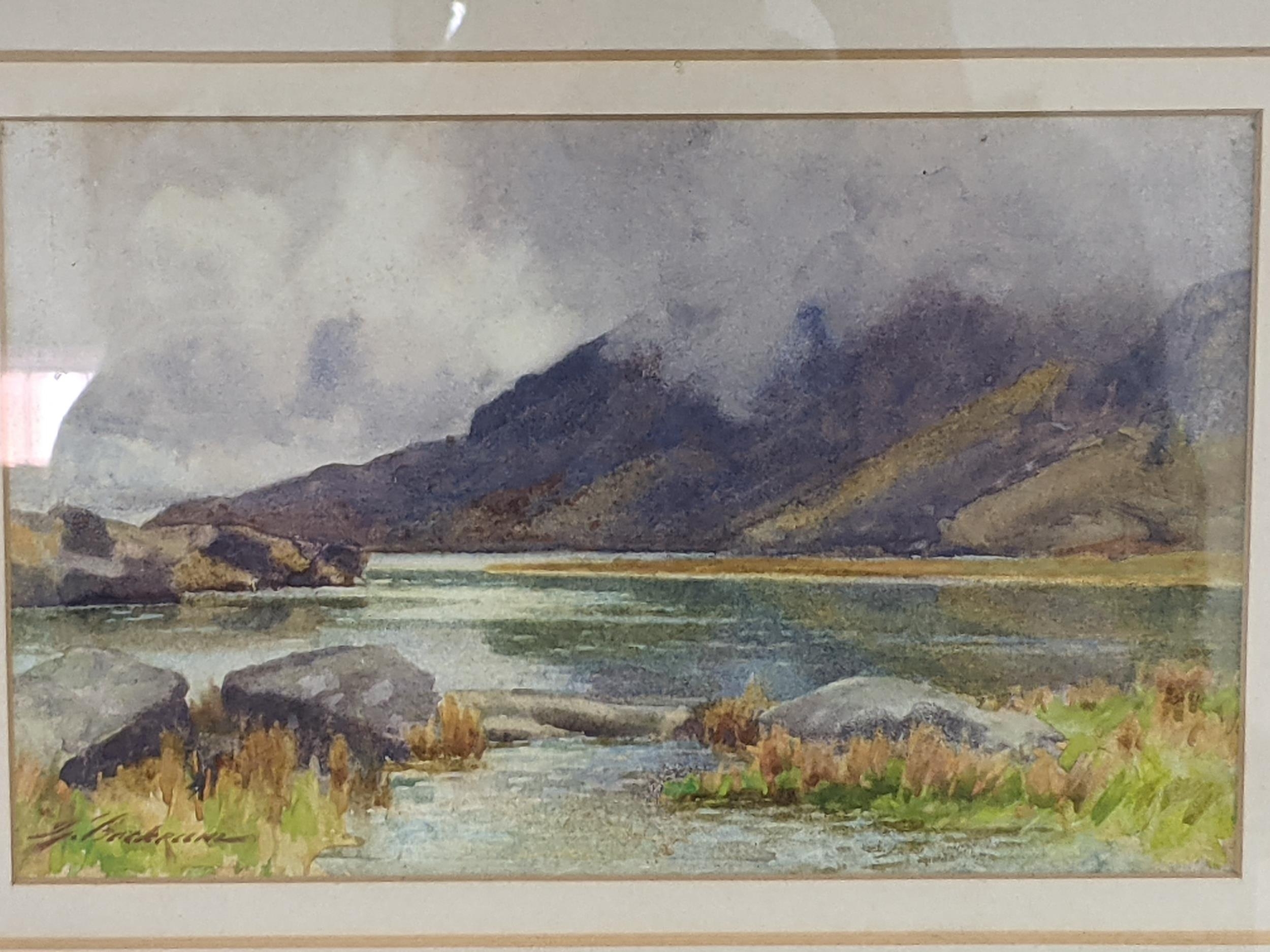 George Cockram | A watercolour depicting a Welsh mountain scene with ...