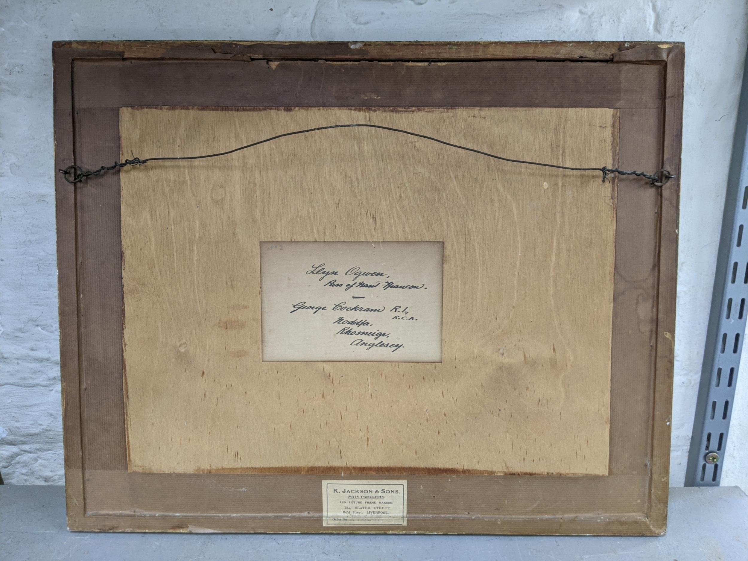 George Cockram | A watercolour depicting a Welsh mountain scene with ...