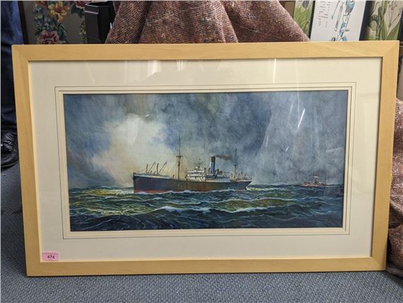 Brian Richard Entwistle | A watercolour depicting HMS Patroclus (2000 ...