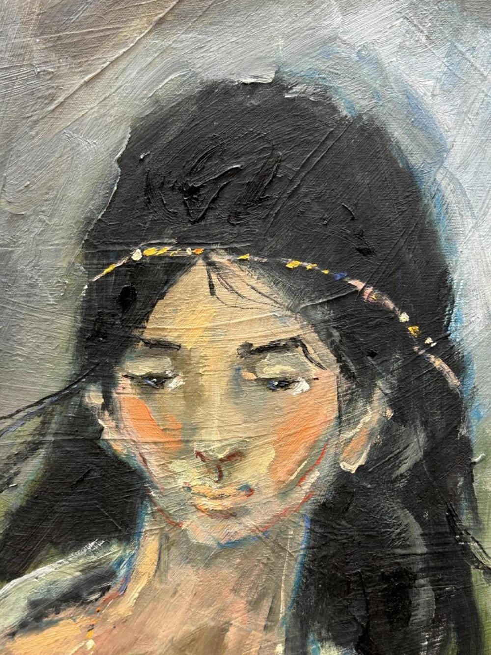 Tony Mafia | Signed Tony Mafia Portrait Oil on Canvas | MutualArt