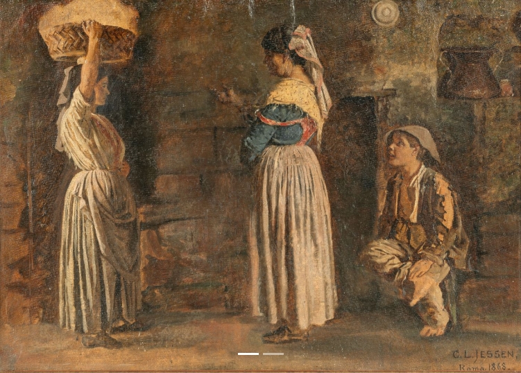 Carl Ludvig Jessen | Street Scene in Rome | MutualArt