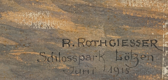 Richard Rothgiesser | Drei Parkansichten Schloss Lötzen (1873) | MutualArt