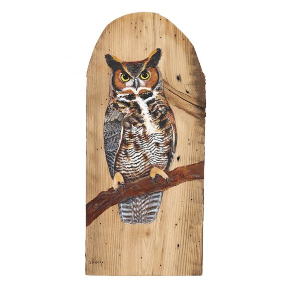 Duane Raver Jr. | Great Horned Howl Plaque (Late 20th Century) | MutualArt