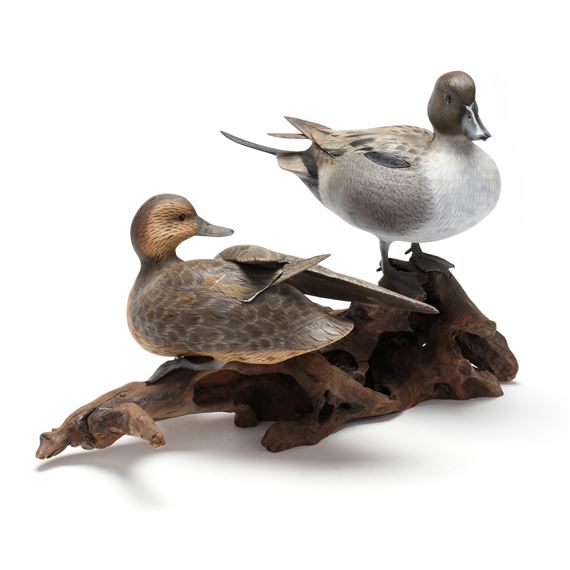 William Veasey | Pintail Pair Mounted on Driftwood (Circa 2000) | MutualArt