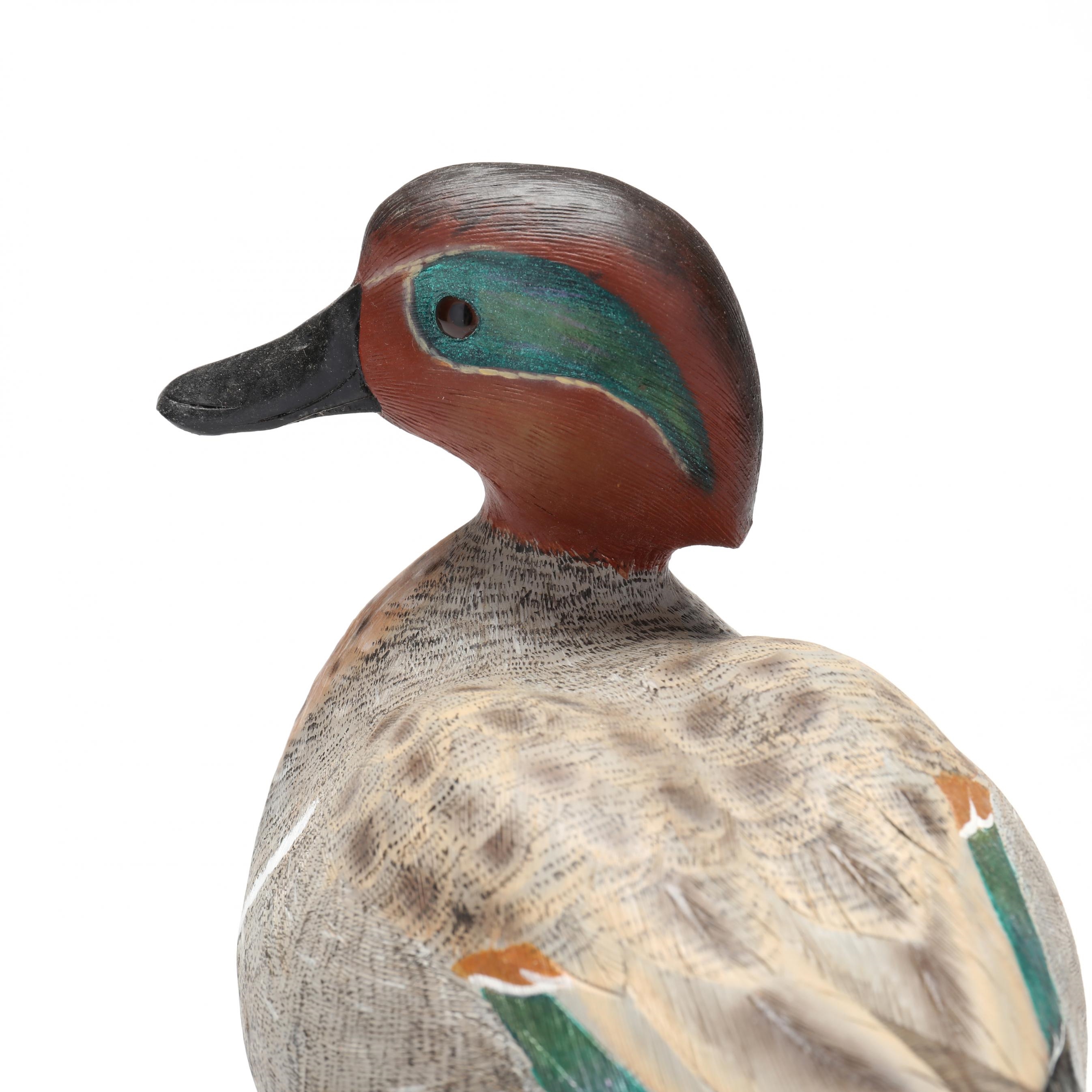 William Veasey | Green Winged Teal Mounted on Driftwood (Circa 2000 ...