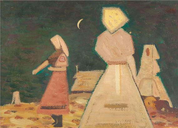 Milos Alexander Bazovský | Noc (1946) | MutualArt