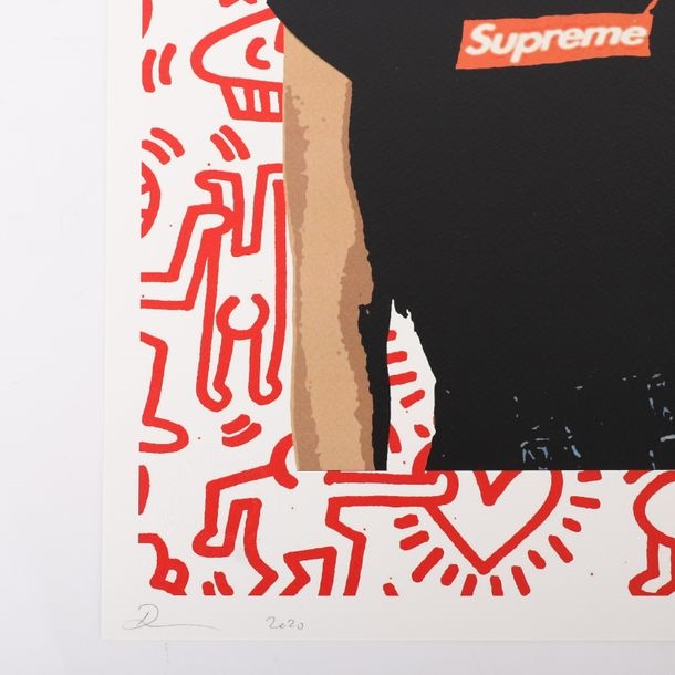 Keith Haring | DEATH NYC Keith Haring Supreme Kate Moss lithograph ...