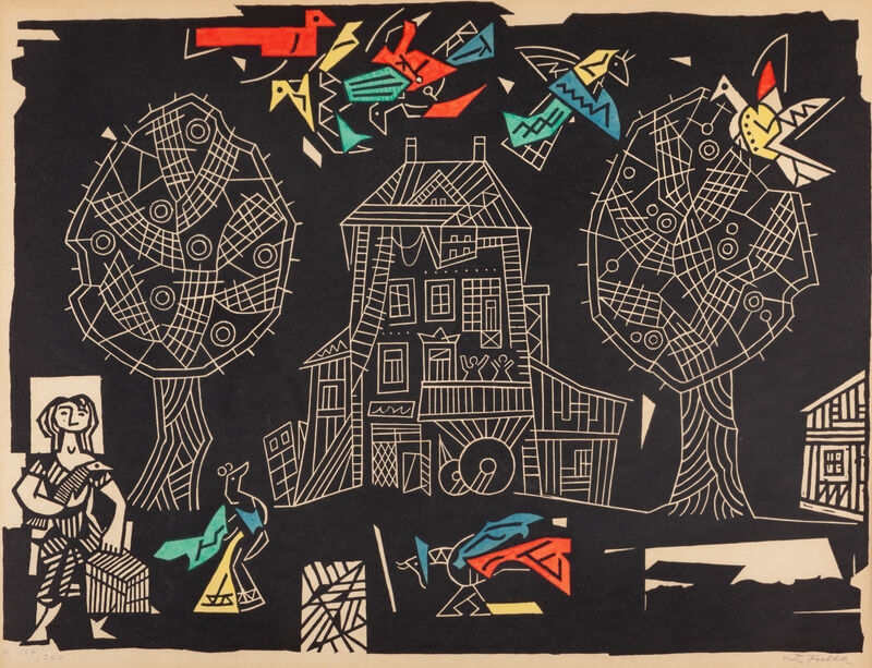 Ludovit Fulla | Vtáčia krajina (1961) | MutualArt