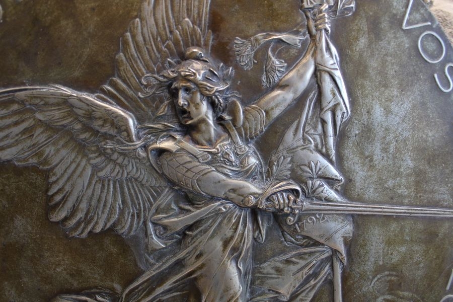 Jules-Edouard Roiné | Patriotic bronze bas-relief by Jules Edouard ...