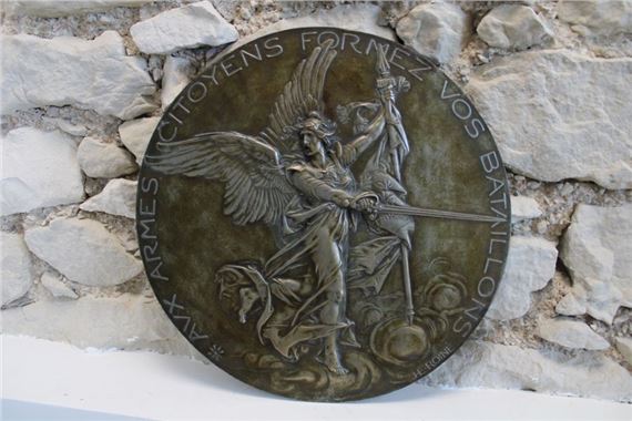 Jules-Edouard Roiné | Patriotic bronze bas-relief by Jules Edouard ...