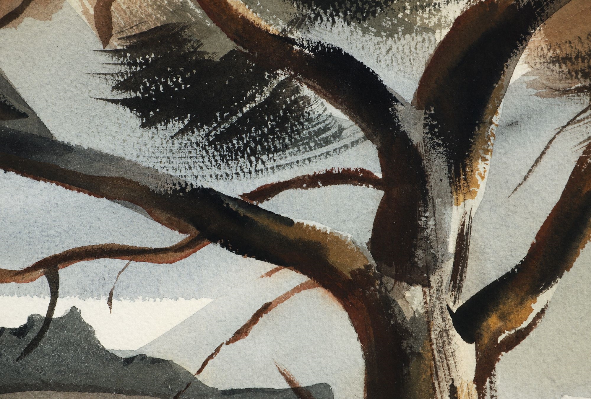 Rex Brandt | Rex Brandt Watercolor Chocolate Mountains 1963 (1963 ...