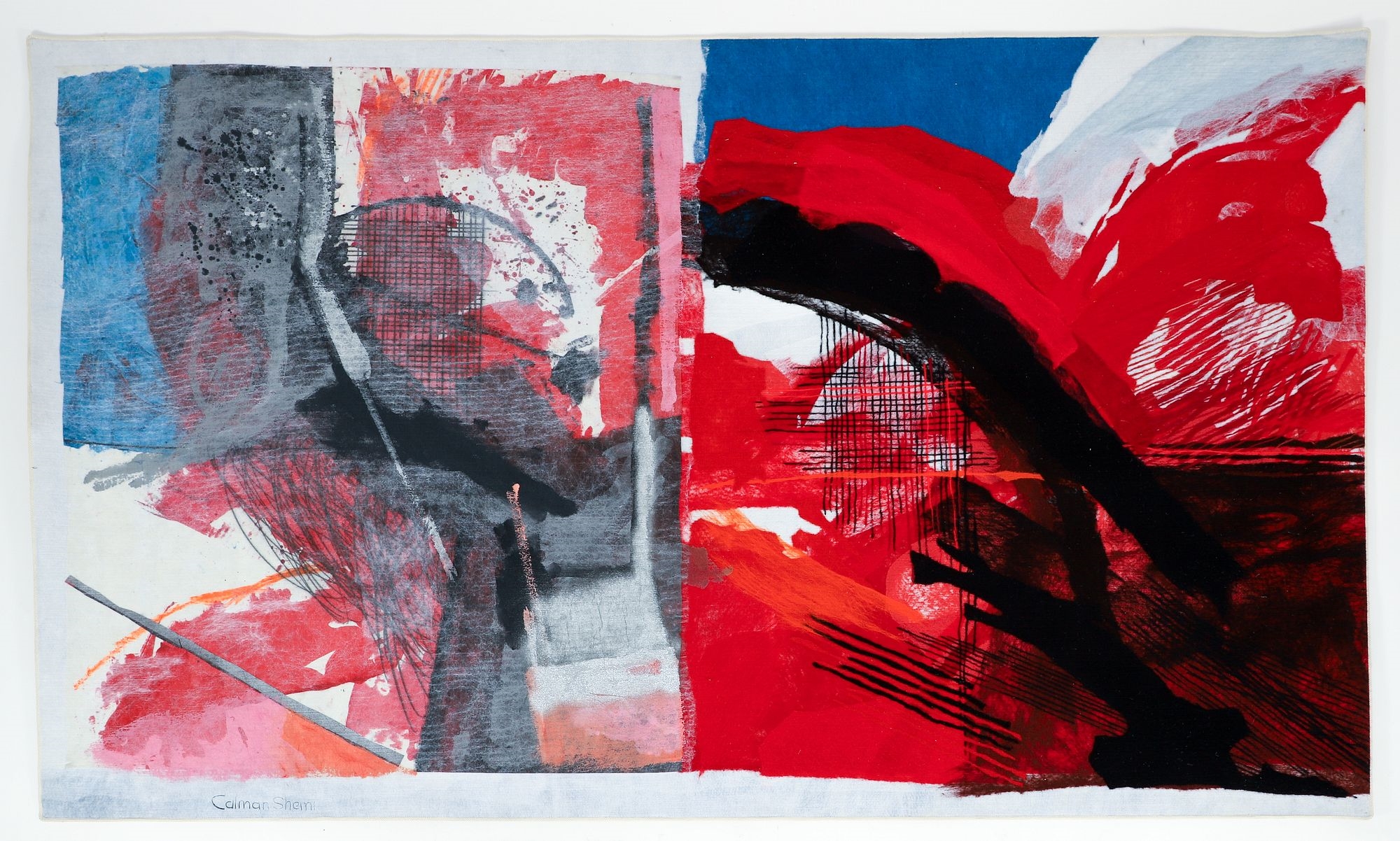 Calman Shemi | Calman Shemi 1989 wool felted fiber soft painting ...