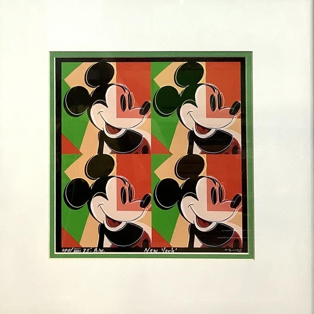 Andy Warhol | Andy Warhol “Quadrant Mickey” Print On Paper | MutualArt