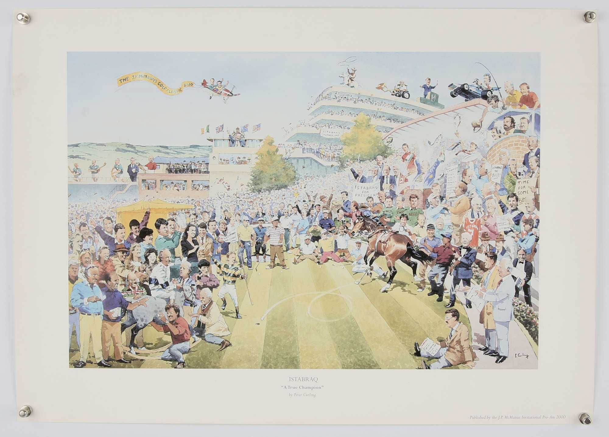 Peter Curling | Istabraq (A True Champion) a coloured Print (2000 ...