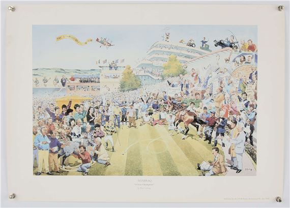 Peter Curling | Istabraq (A True Champion) a coloured Print (2000 ...