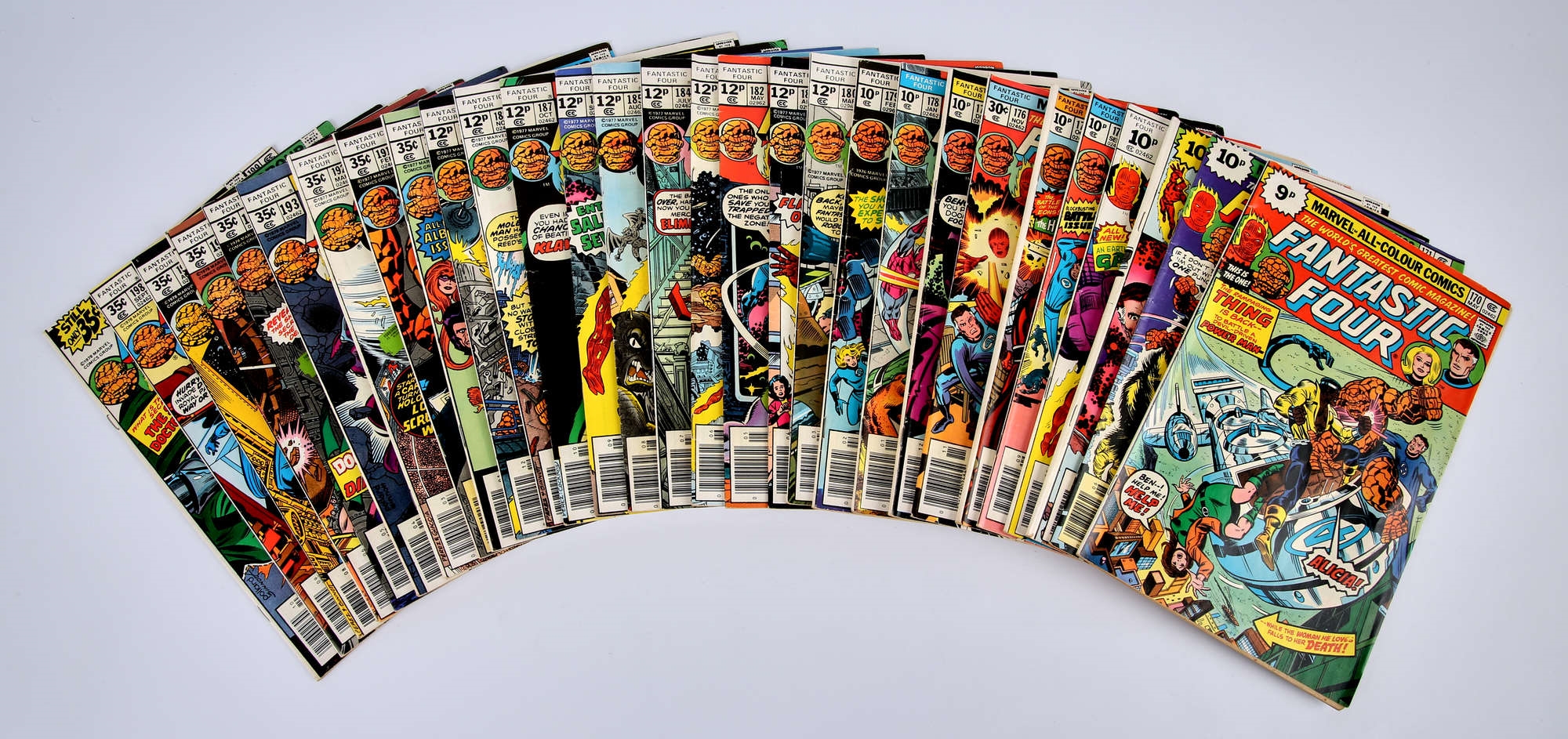 Marvel Comics | Marvel Comics: 30 The Fantastic Four issues Nos. 170 ...