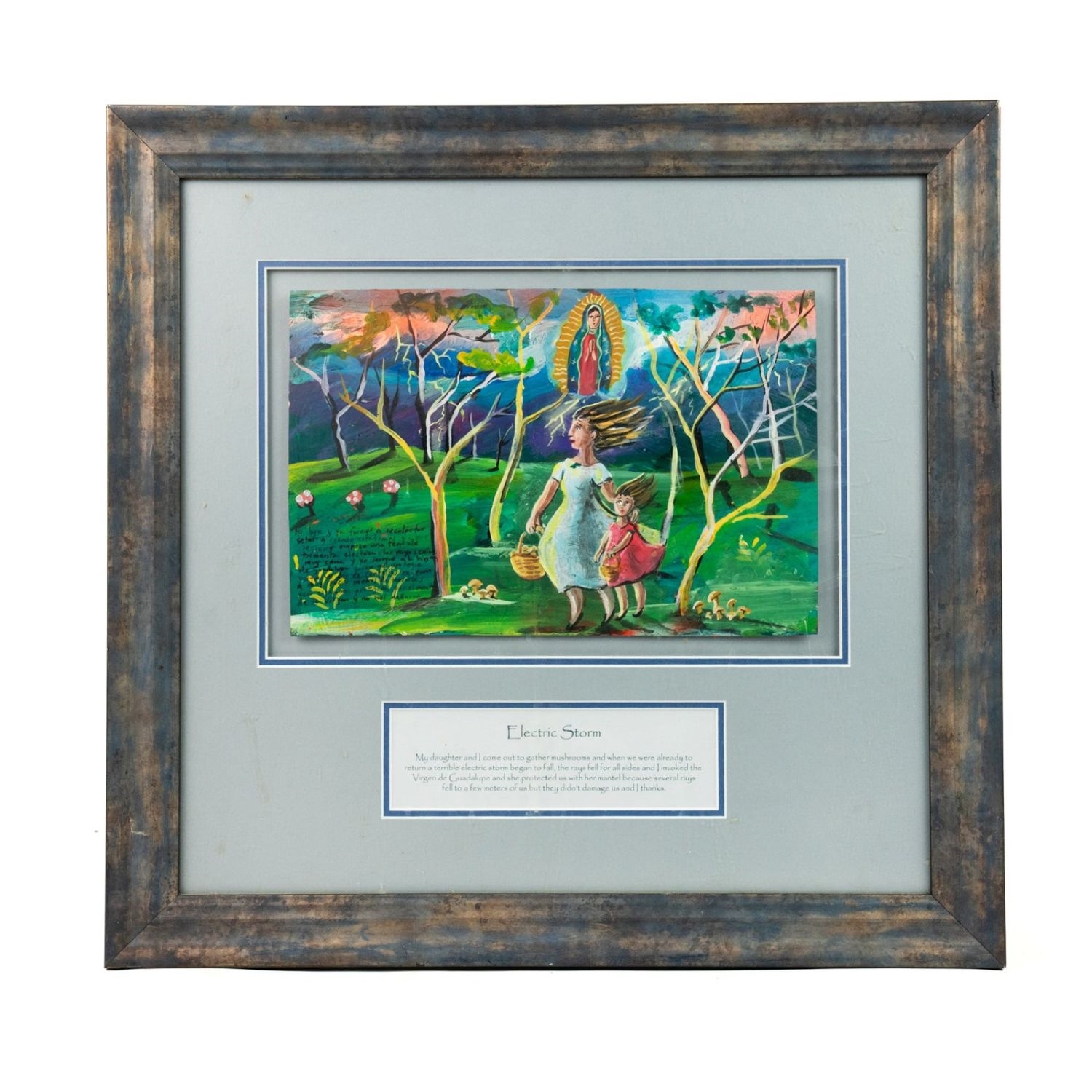 Selva Prieto Salazar | Style of Salazar 'Electric Storm' Folk Art ...