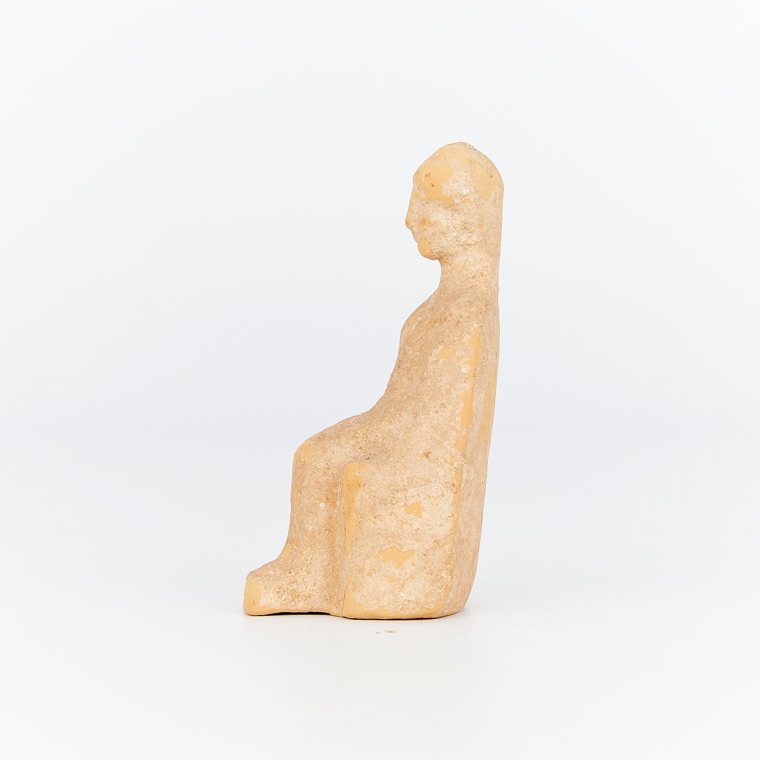 Greek School | Greek Terracotta Seated Tanagra Goddess Figurine | MutualArt