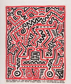Keith Haring | Fun Gallery Poster (1983) | MutualArt