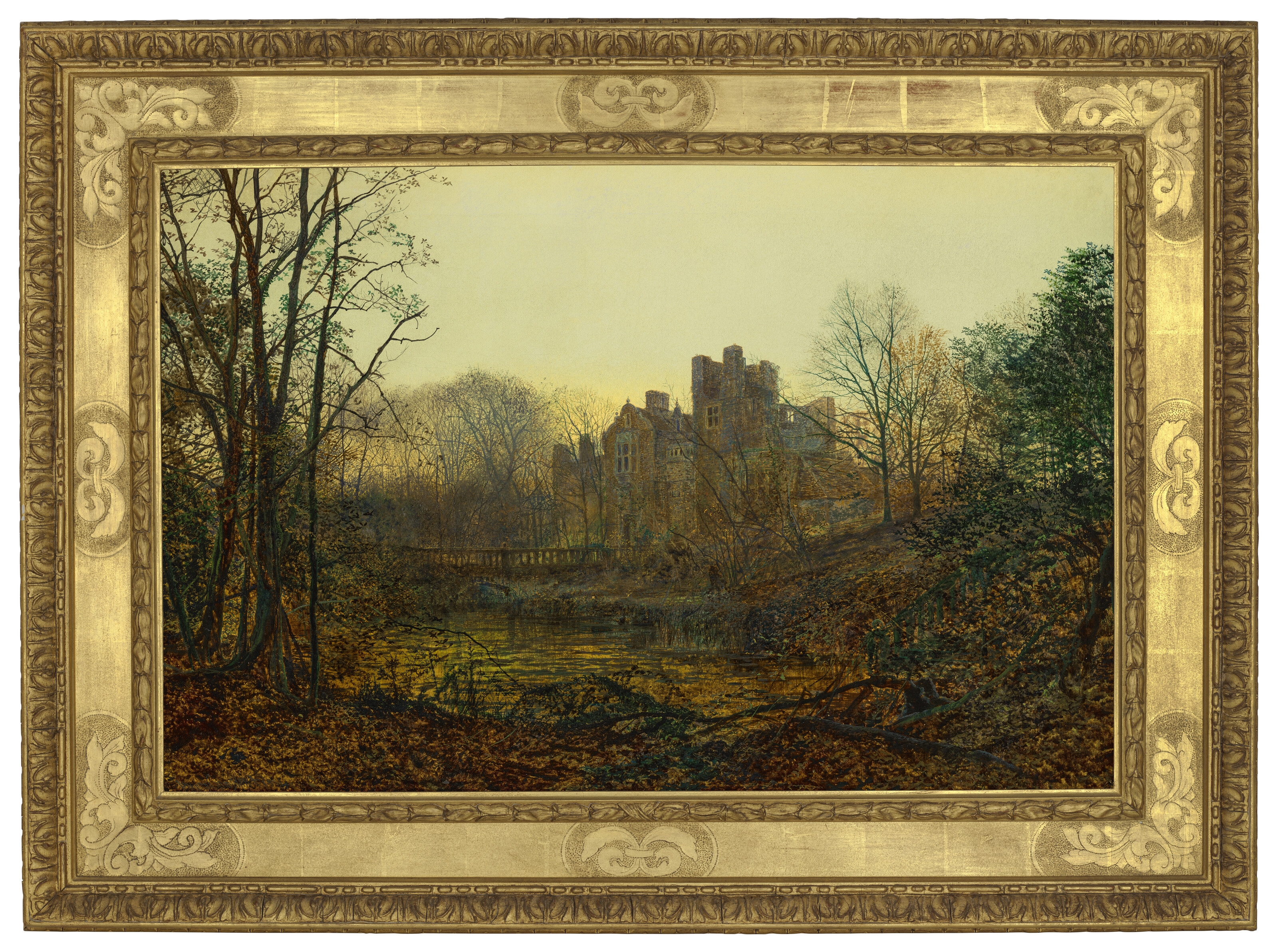 John Atkinson Grimshaw | An October Afterglow (1871) | MutualArt