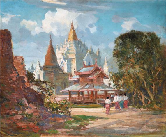 San Win | Ananda Pagoda Bagan (1967) | MutualArt
