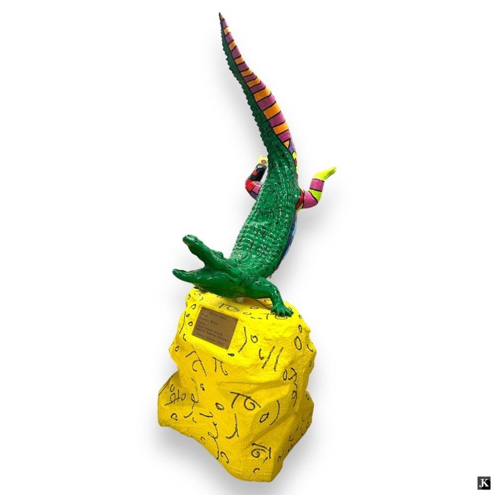 Britto Romero | Romero Britto Palatial Pop-Art Alligator Sculpture ...