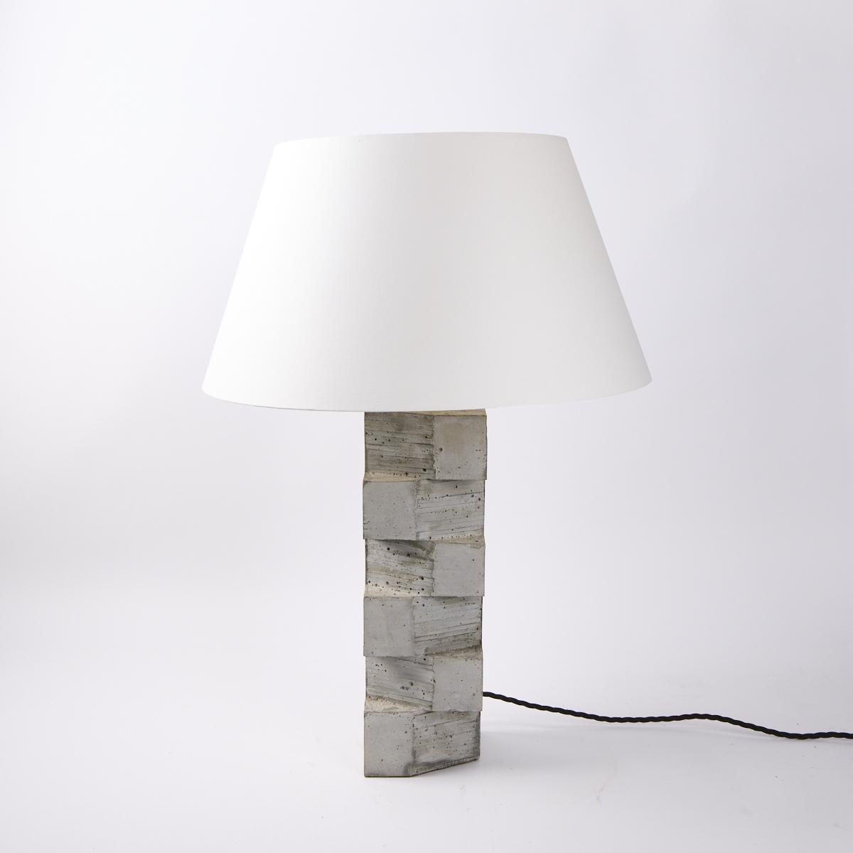 Levi Hawken | Brut Lamp With Custom Parchment Shade | MutualArt