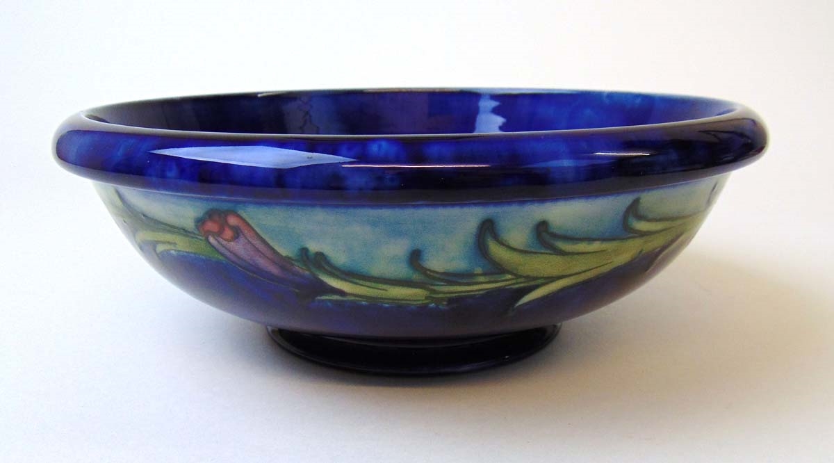 William Moorcroft | A William Moorcroft Pansy pattern fruit bowl (Circa ...