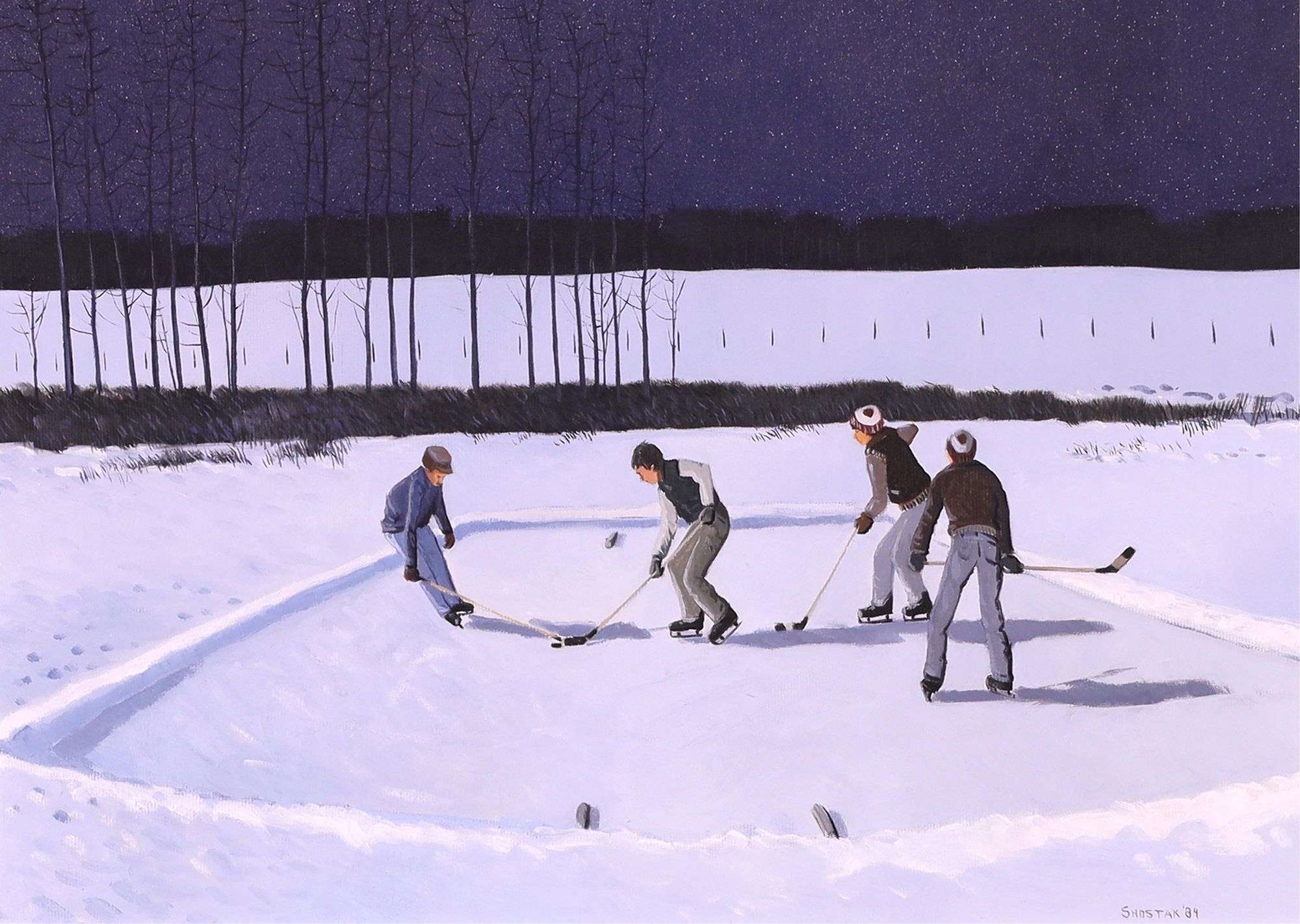 Peter Shostak | WE ALL HAVE SKATES NOW; 1984 (1984) | MutualArt
