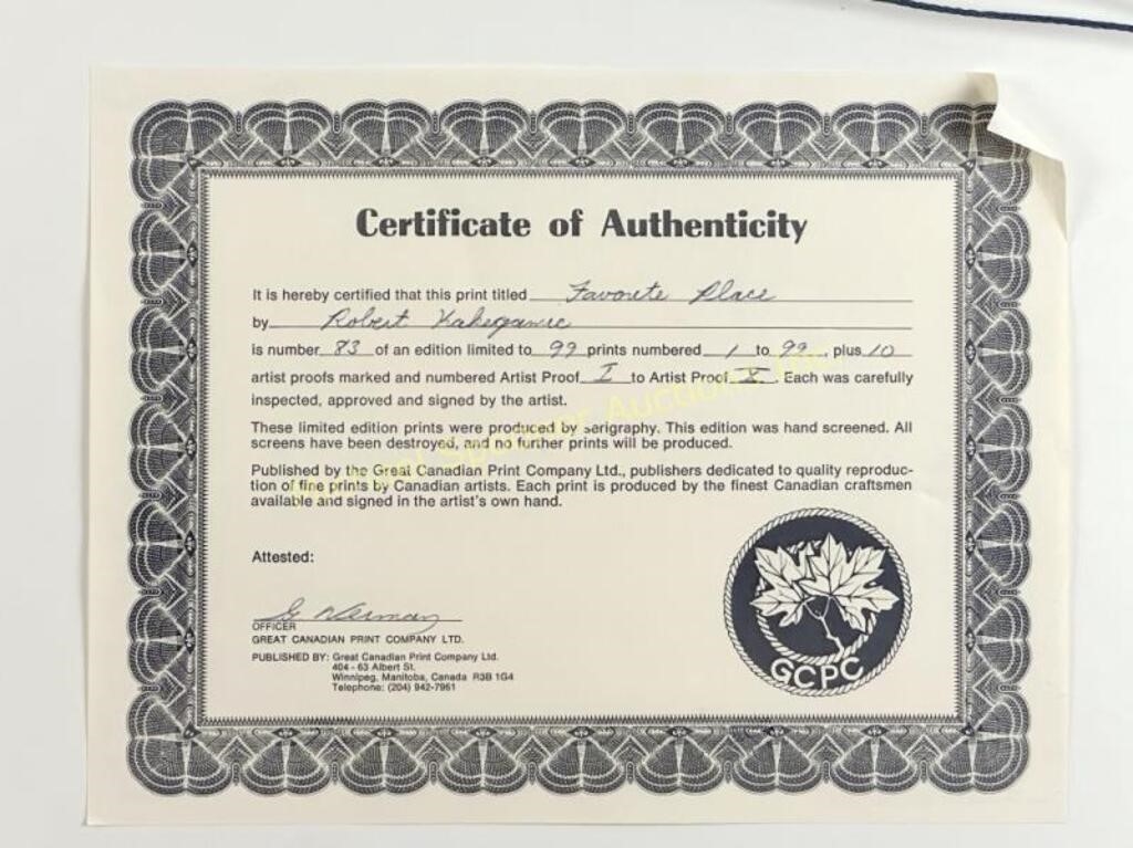 Robert Kakegamic | ROBERT KAKEGAMIC - LIMITED EDITION SERIGRAPH (1982 ...