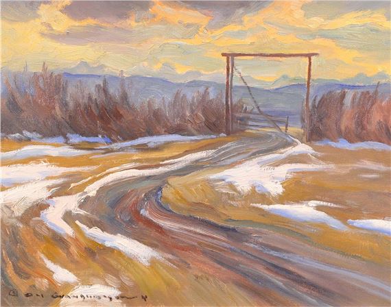 Orestes Nicholas de Grandmaison | CORRAL GATE IN SPRING; 1981 (1981 ...