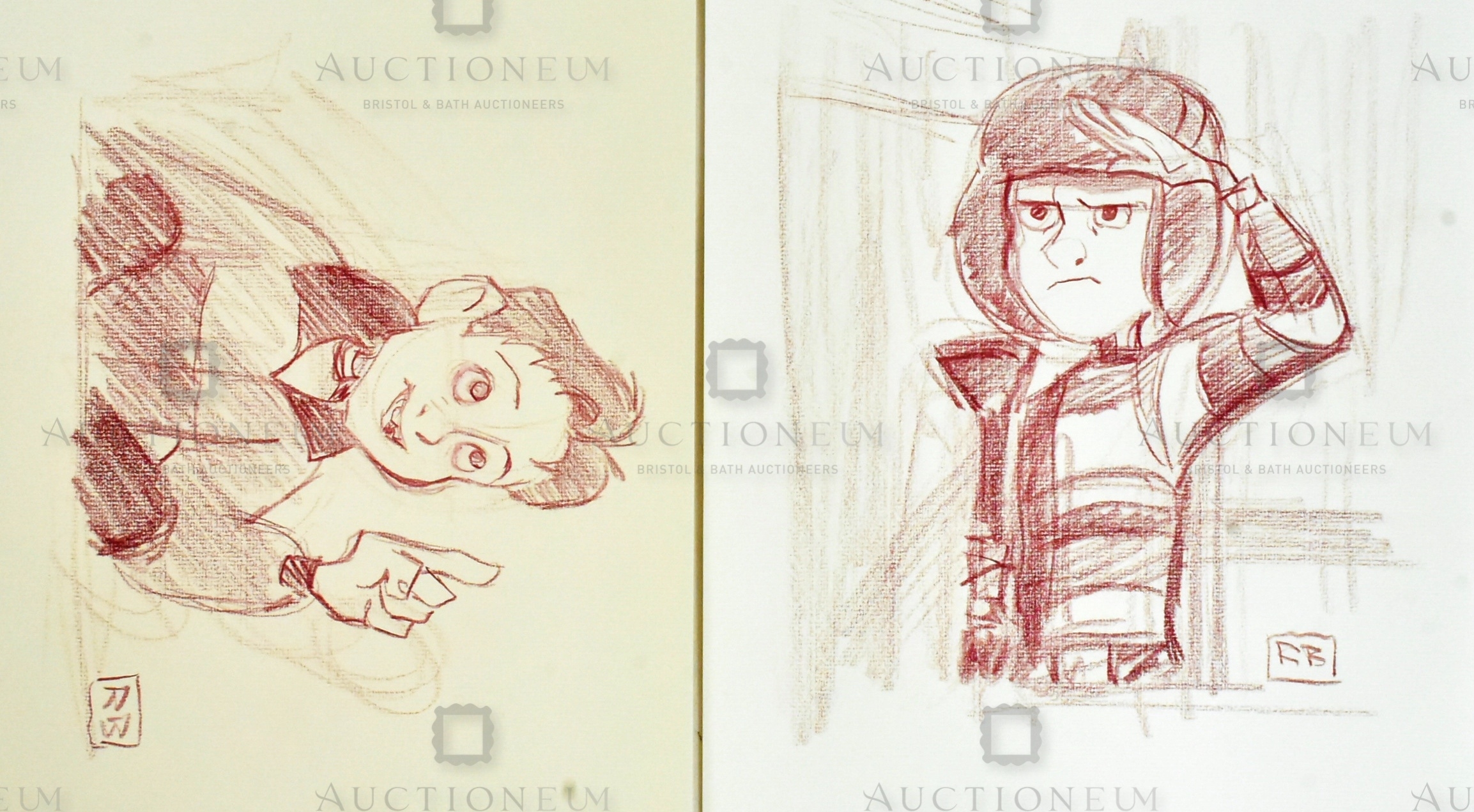 Richard Bazley | THE IRON GIANT - TWO ORIGINAL DRAWINGS BY RICHARD ...