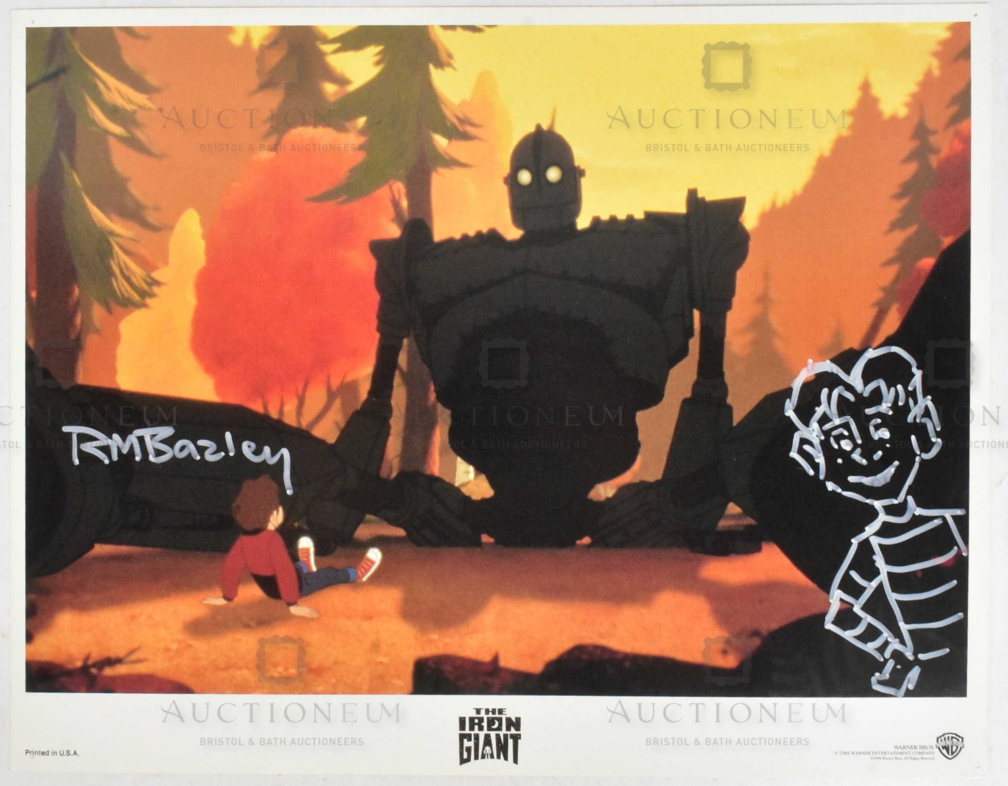 Richard Bazley | THE IRON GIANT - ORIGINAL SIGNED LOBBY CARD (1999 ...