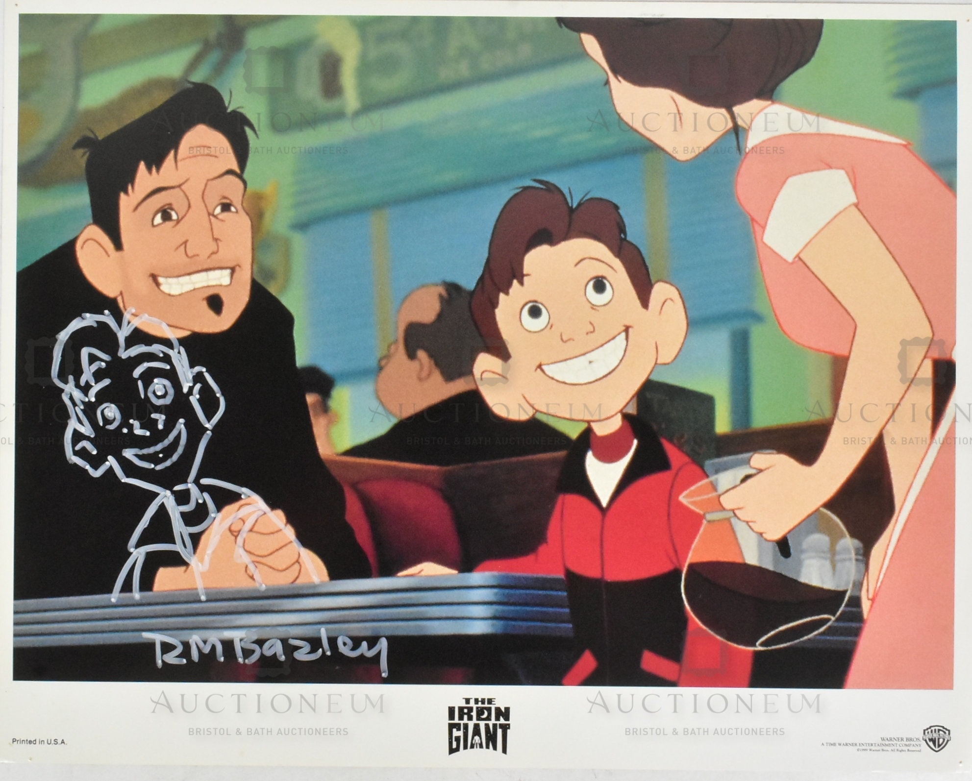 Richard Bazley | THE IRON GIANT - ORIGINAL SIGNED LOBBY CARD (1999 ...