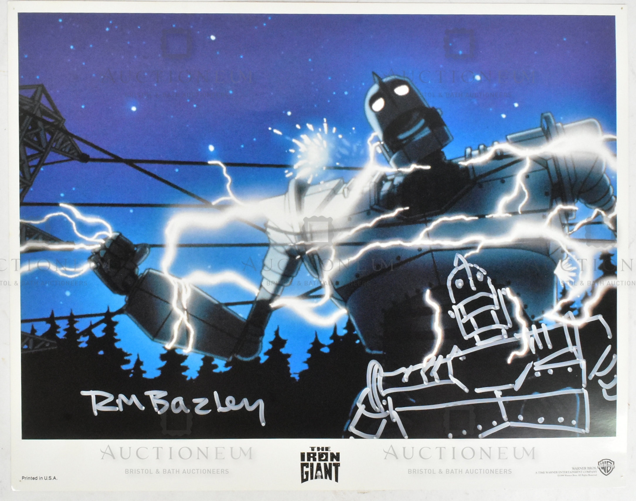 Richard Bazley | THE IRON GIANT - ORIGINAL SIGNED LOBBY CARD (1999 ...