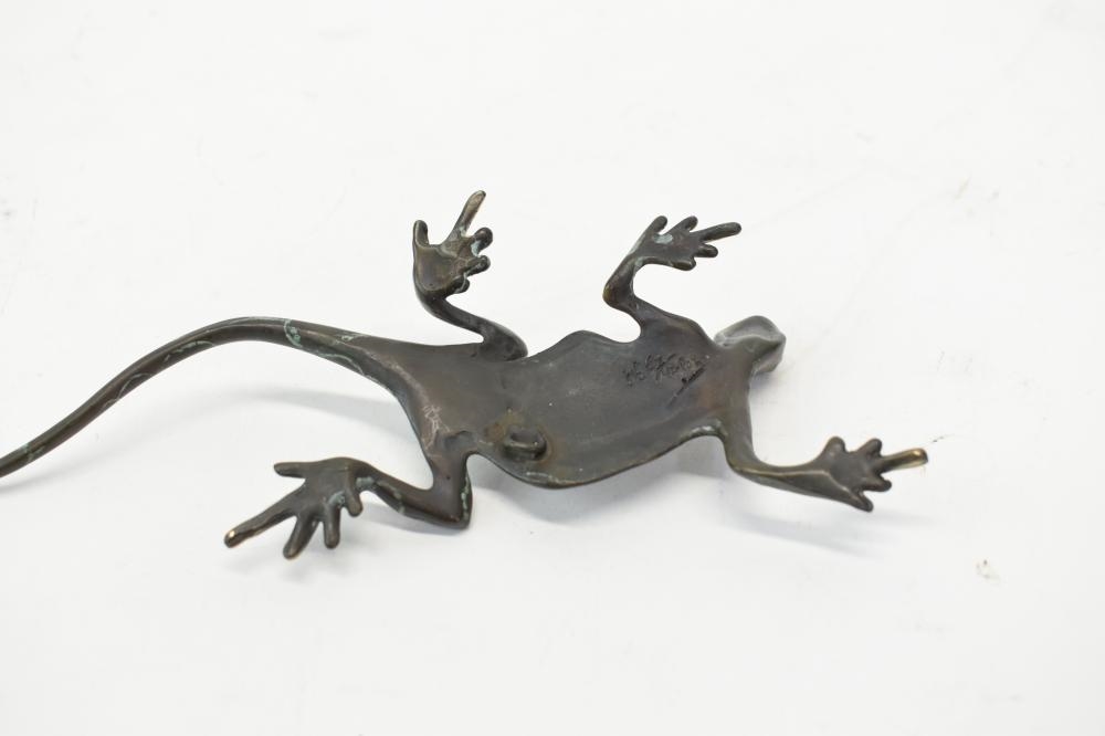 Michael Storey | Michael Storey Bronze Lizard Wall Sculpture | MutualArt