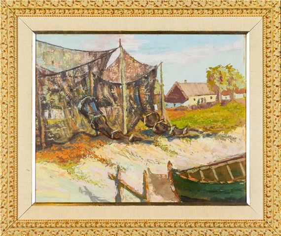 Eve Bruno Johansson | 110 Eve Bruno Johansson 1903-1957 Olja på pannå (1954) | MutualArt