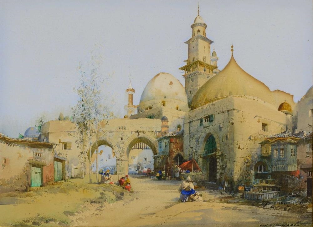 Noel Harry Leaver | North African Street Scene with Figures | MutualArt
