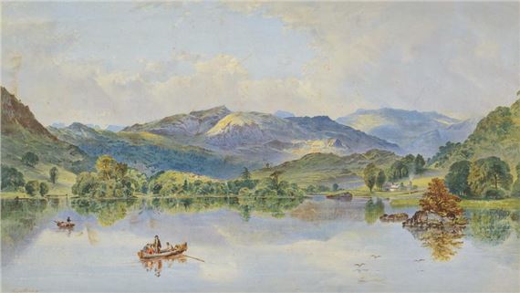 Aaron Edwin Penley | Loch Scene with Figures (1852) | MutualArt