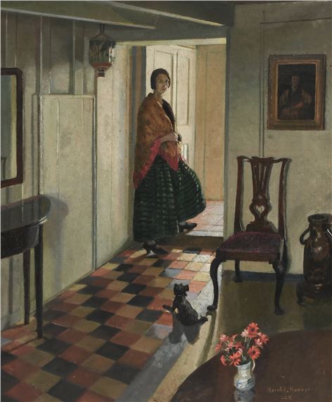 Harold Harvey | The present work probably depicts Maen Cottage, Newlyn ...