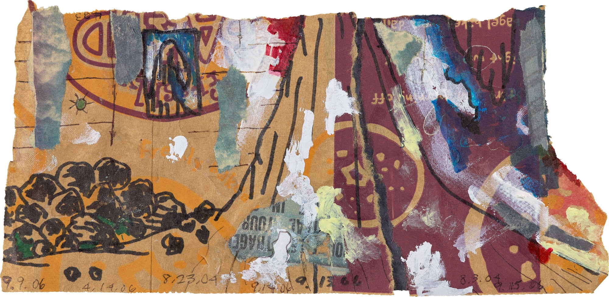 William Pope.L | Failure Drawing #33 Red Cloud (2004 - 2006) | MutualArt