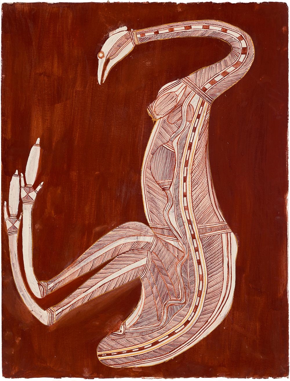 Lofty Bardayal Nadjamerrek | NGURRUDU (EMU) (2024) | MutualArt