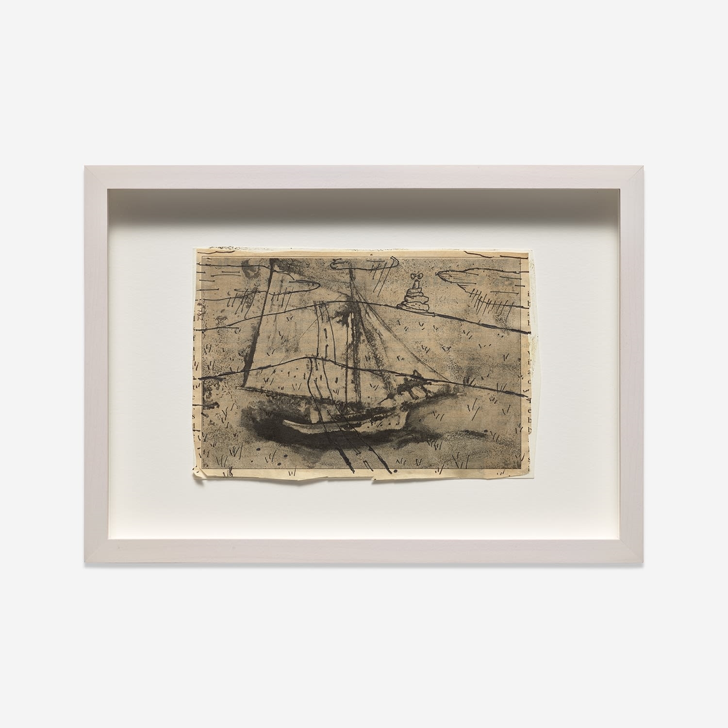 William Pope.L | Failure Drawing #702 Mountain With Fence on Right ...